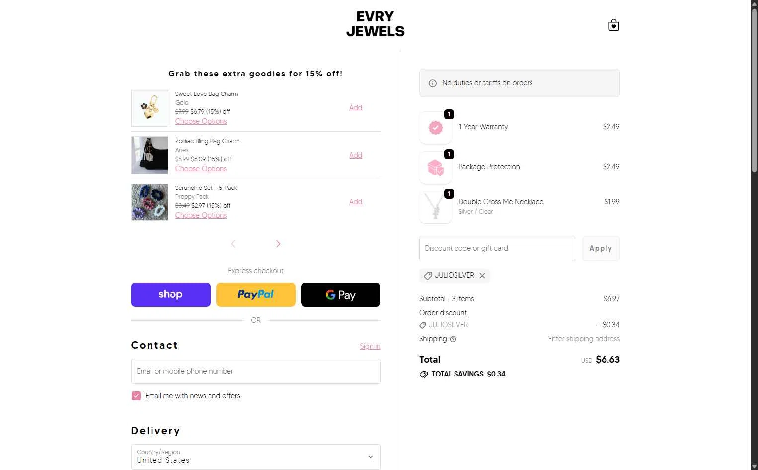 Evry Jewels Promo Codes - 30% Off (490 Verified) Dec 2025