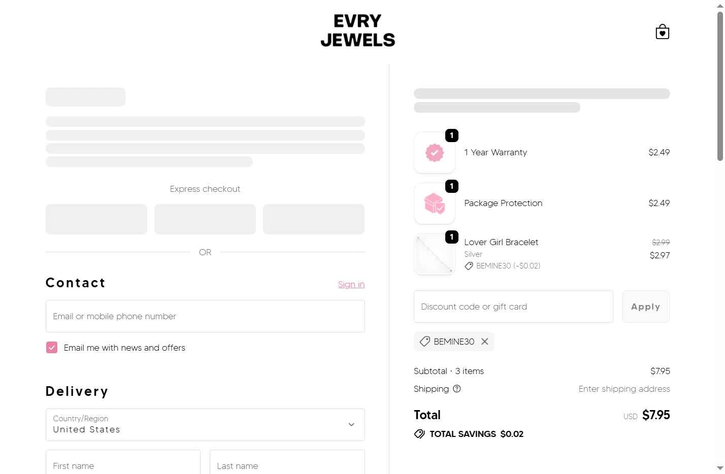 Evry Jewels Promo Codes - 30% Off (490 Verified) Dec 2025