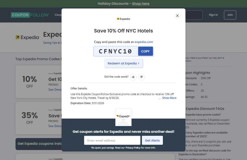 Expedia Promo Codes - 20% Off (5 Verified) Jan 2026