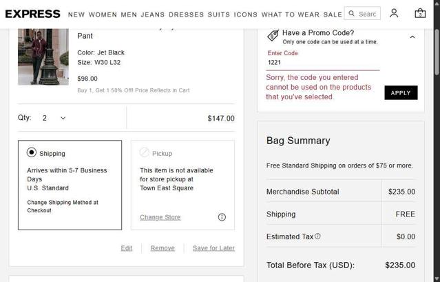 Express Discount Codes - $40 Off (1 Verified) Oct 2025
