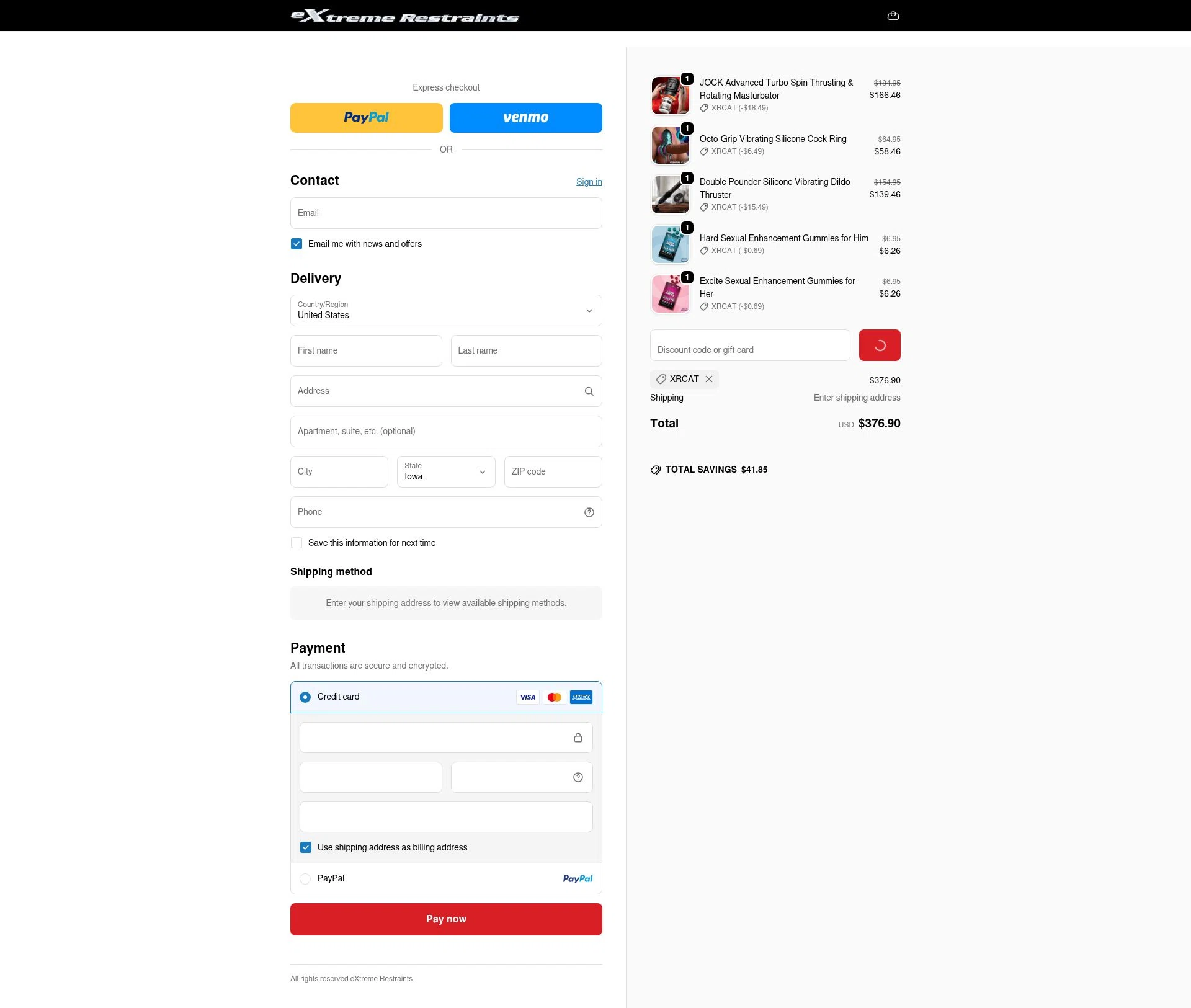 Extreme Restraints Promo Code - 10% Off Jan 2026