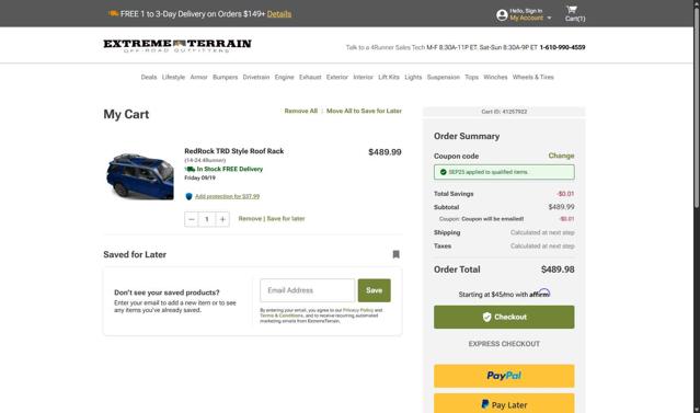 Extreme Terrain Promo Codes (2 Verified) - $100 Off Sep 2025