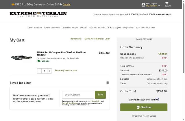 Extreme Terrain Coupon Codes (6 Verified) - $50 Off May 2025