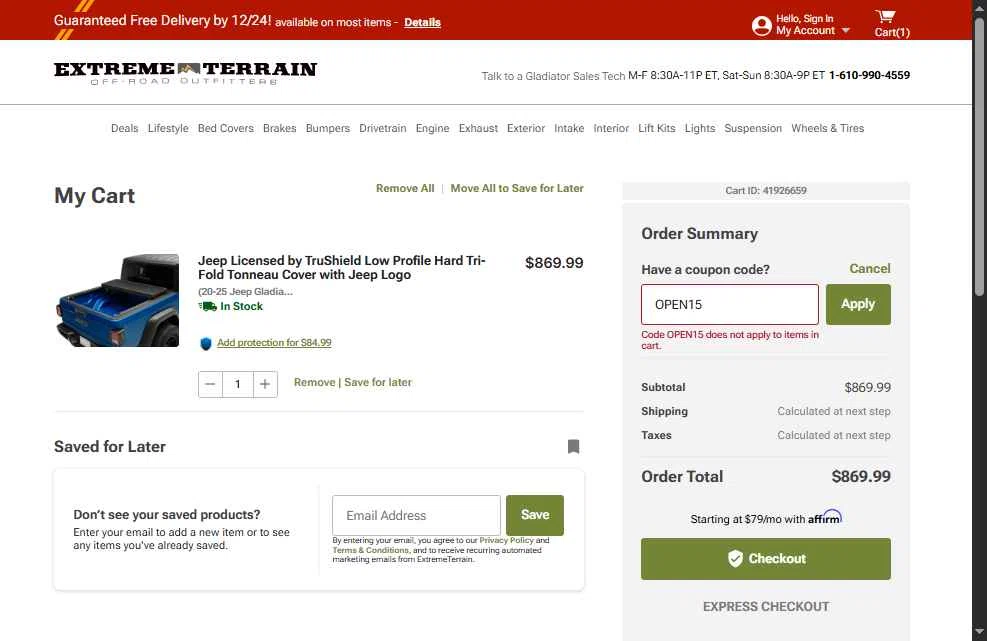 Extreme Terrain Promo Code - $5 Off (2 Verified) Jan 2026