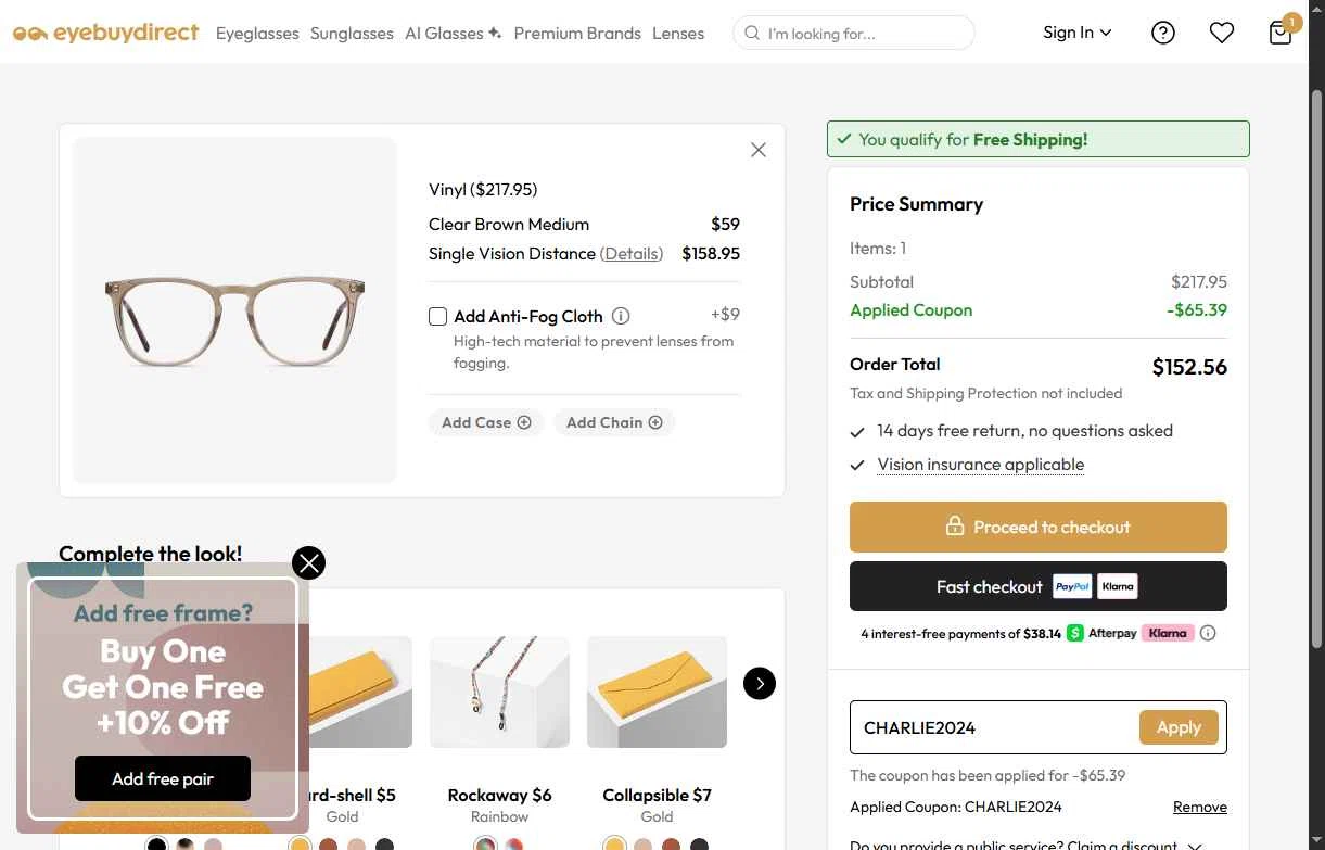EyeBuyDirect Promo Codes - 75% Off (40 Verified) Nov 2025