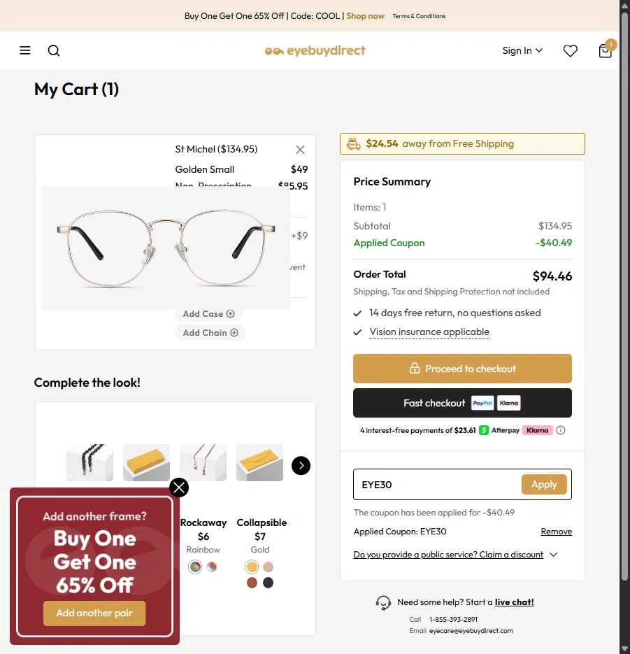 EyeBuyDirect Promo Codes - $45 Off (Verified) Oct 2025