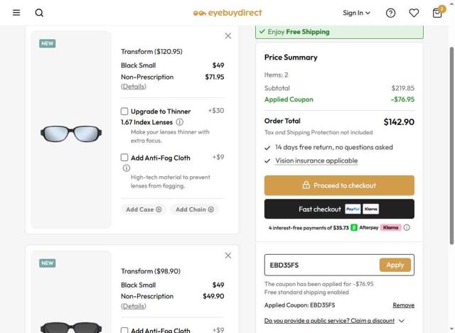 EyeBuyDirect Promo Codes - 40% Off (Verified) Sep 2025
