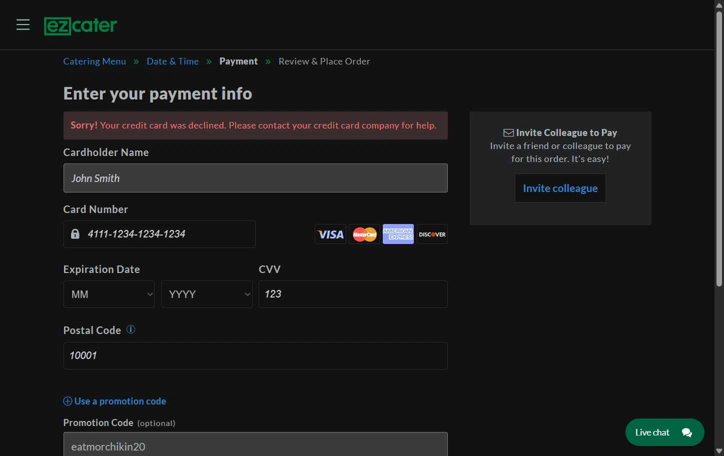 ezCater Promo Codes - 10% Off (2 Verified) Dec 2025