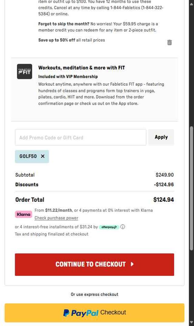 Fabletics Promo Codes (4 Verified) - 80% Off w/Code Oct 2025