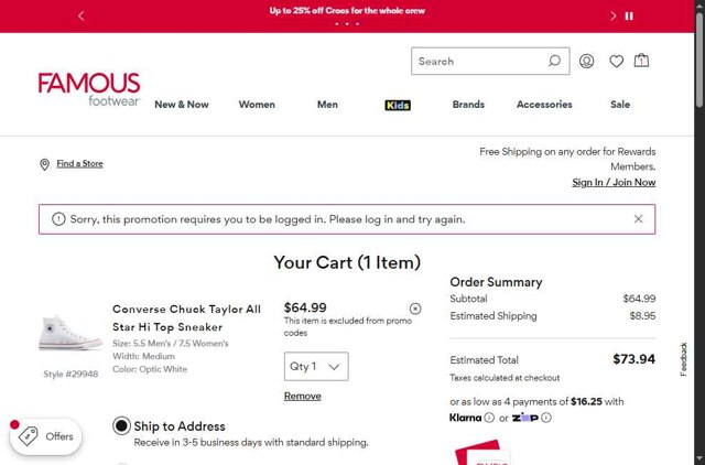 Famous Footwear Promo Codes (5 Verified) - 20% Off May 2025