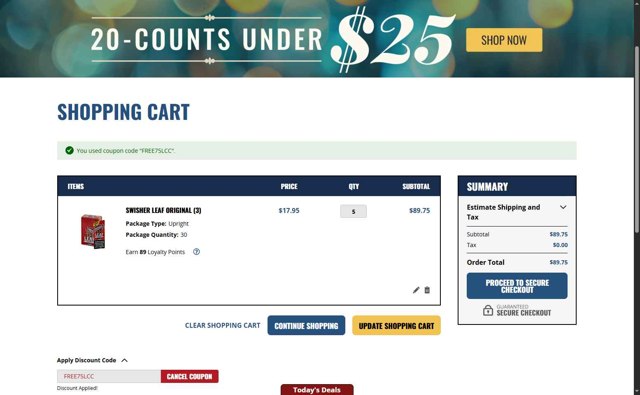 Famous Smoke Shop Promo Codes - $25 Off Jul 2025