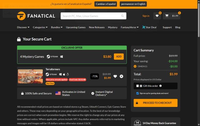 Fanatical Promo Codes - 15% Off (4 Verified) Jun 2025
