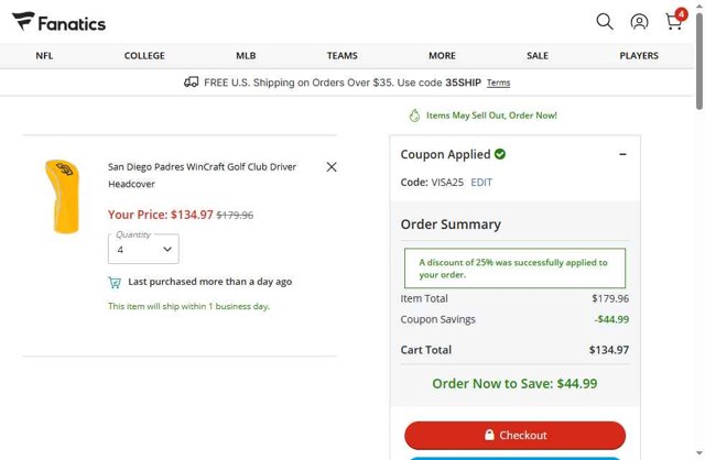 Fanatics Coupon Codes (9 Verified) - 25% Off w/Code May 2025