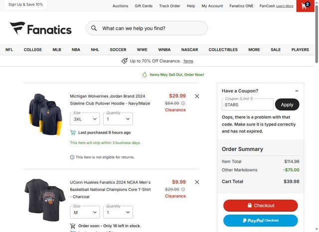 Fanatics Discount Codes - 10% Off (5 Verified) Jul 2025