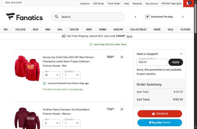 Fanatics Coupon Codes (9 Verified) - 10% Off w/Code May 2025