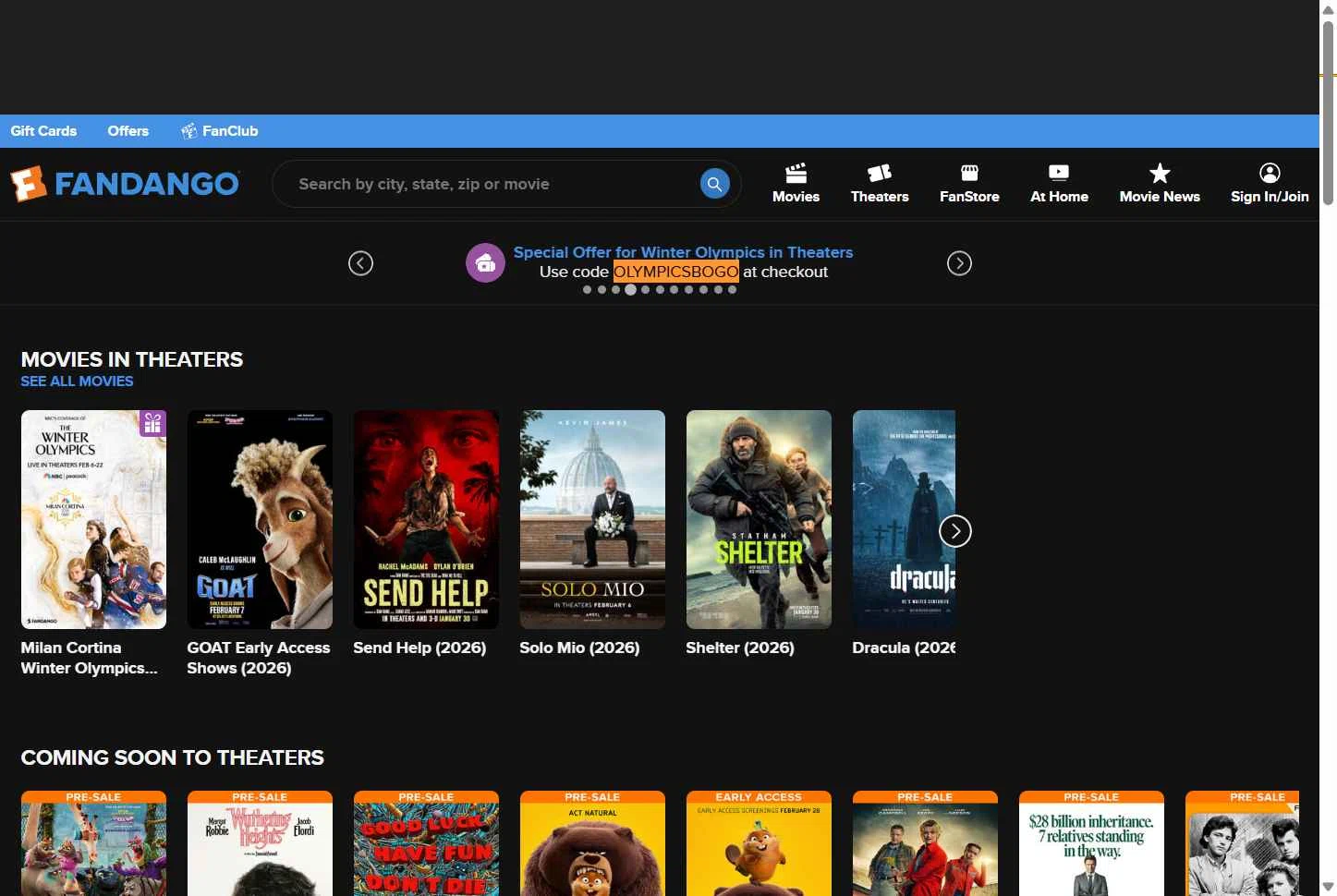 Fandango Promo Codes - 10% Off (4 Verified) Feb 2026