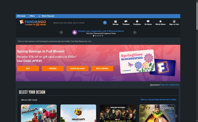 Fandango Promo Codes - 10% Off Coupons May 2025