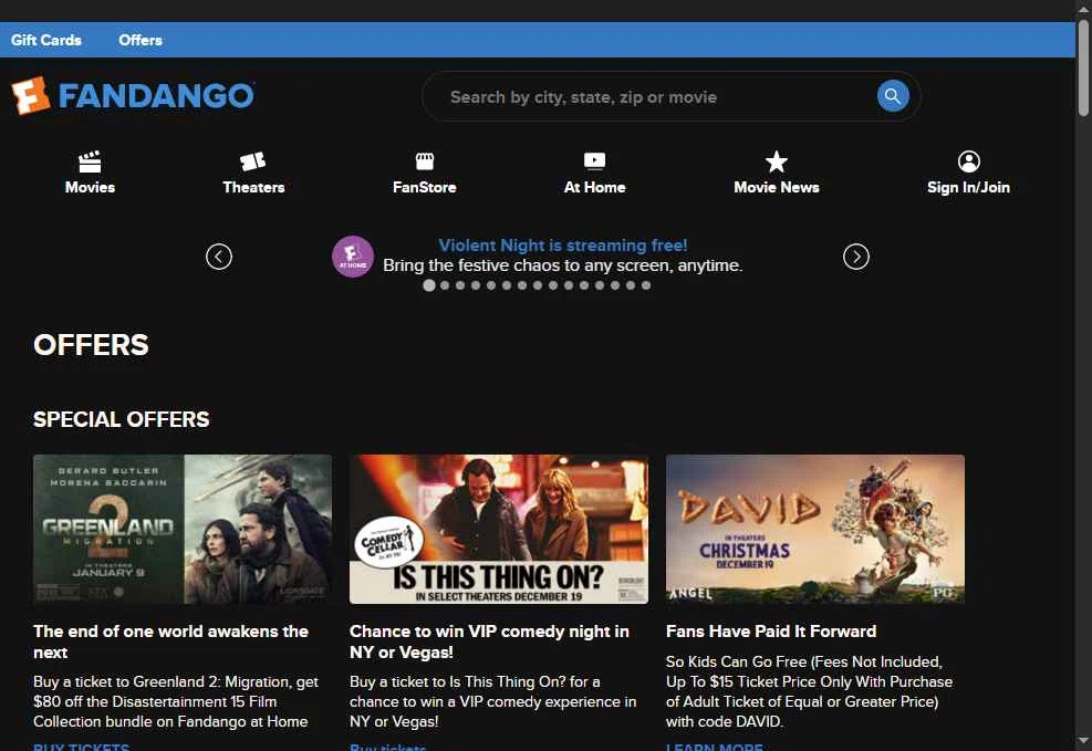 Fandango Promo Codes - 15% Off (4 Verified) Dec 2025