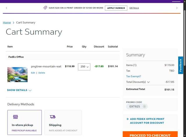 FedEx Office Promo Codes - 10% Off (Verified) Oct 2025