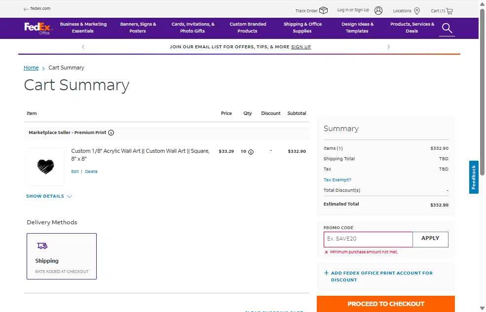 FedEx Office Promo Codes - 10% Off (2 Verified) Nov 2025