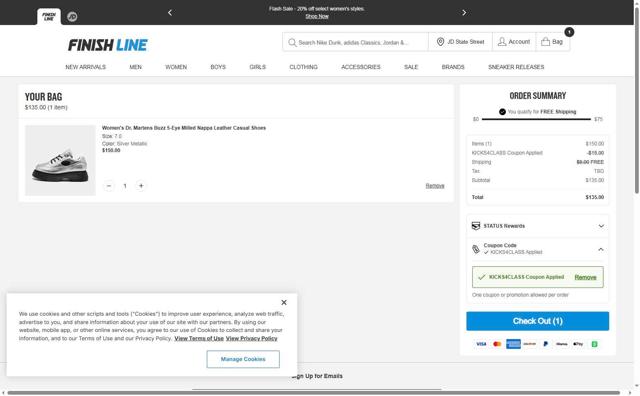 Finish Line Promo Codes - $15 Off (1 Verified) Oct 2025