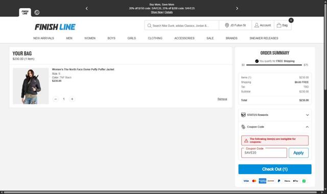 Finish Line Promo Codes - $15 Off (1 Verified) Oct 2025