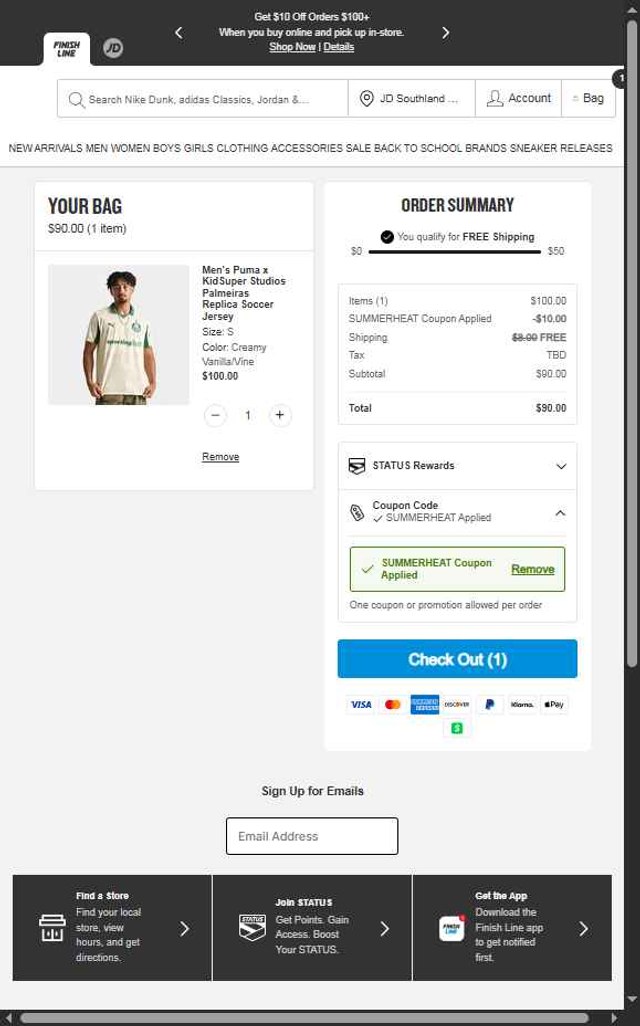 Finish Line Promo Codes - 10% Off (2 Verified) Sep 2025