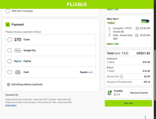 FlixBus Promo Codes (1 Verified) - 15% Off w/Code Sep 2025