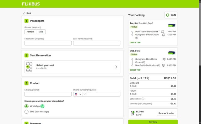 FlixBus Promo Codes (1 Verified) - 15% Off w/Code Aug 2025