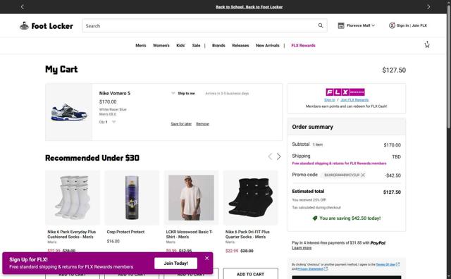 Foot Locker Promo Codes (1 Verified) - 25% Off Oct 2025