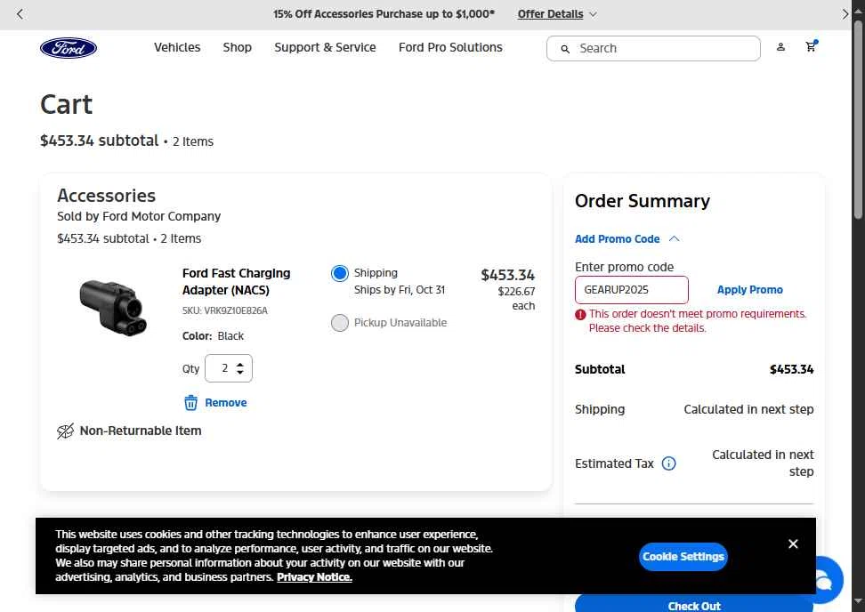 Ford Parts Promo Codes - 15% Off (3 Verified) Nov 2025