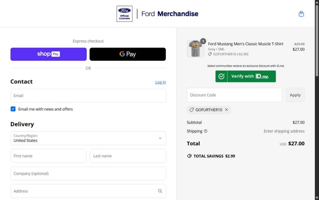 Ford Parts Promo Codes (3 Verified) - 20% Off May 2025