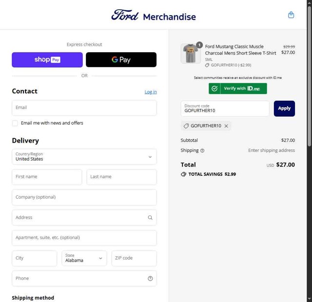 Ford Parts Promo Codes (3 Verified) - 10% Off Aug 2025