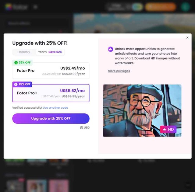 Fotor Discount Codes - 25% Off (3 Verified) Jun 2025