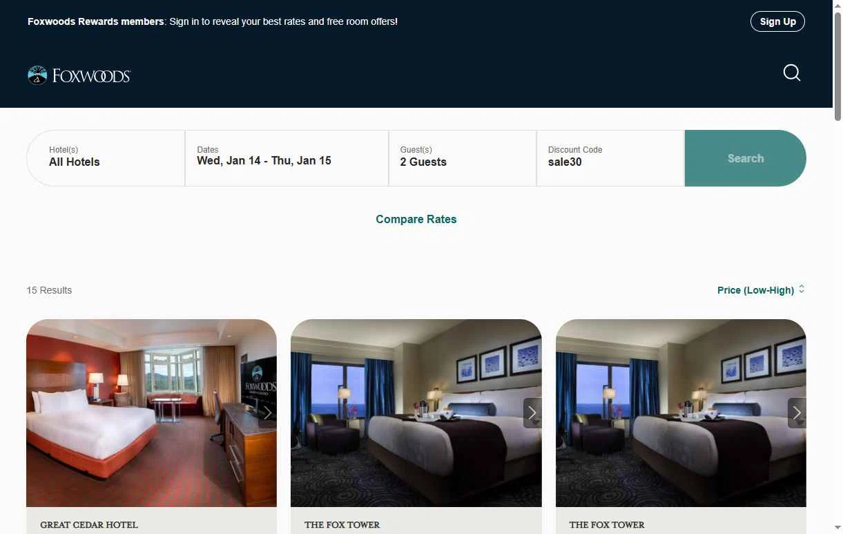 Foxwoods Promo Codes - 10% Off (3 Verified) Jan 2026