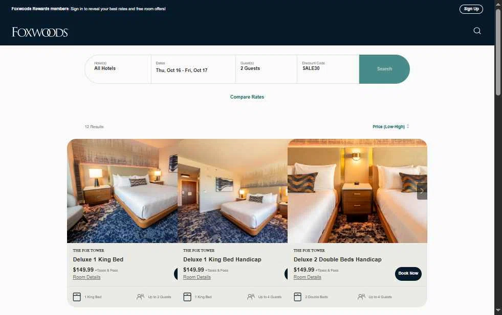 Foxwoods Promo Codes - 10% Off (3 Verified) Dec 2025