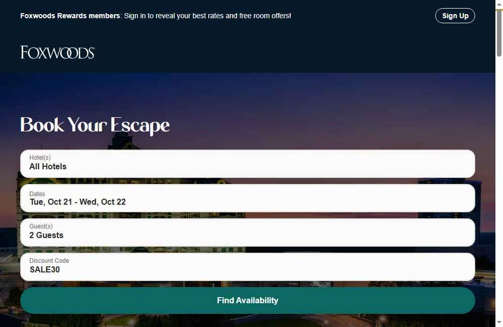 Foxwoods Promo Codes - 10% Off (3 Verified) Dec 2025