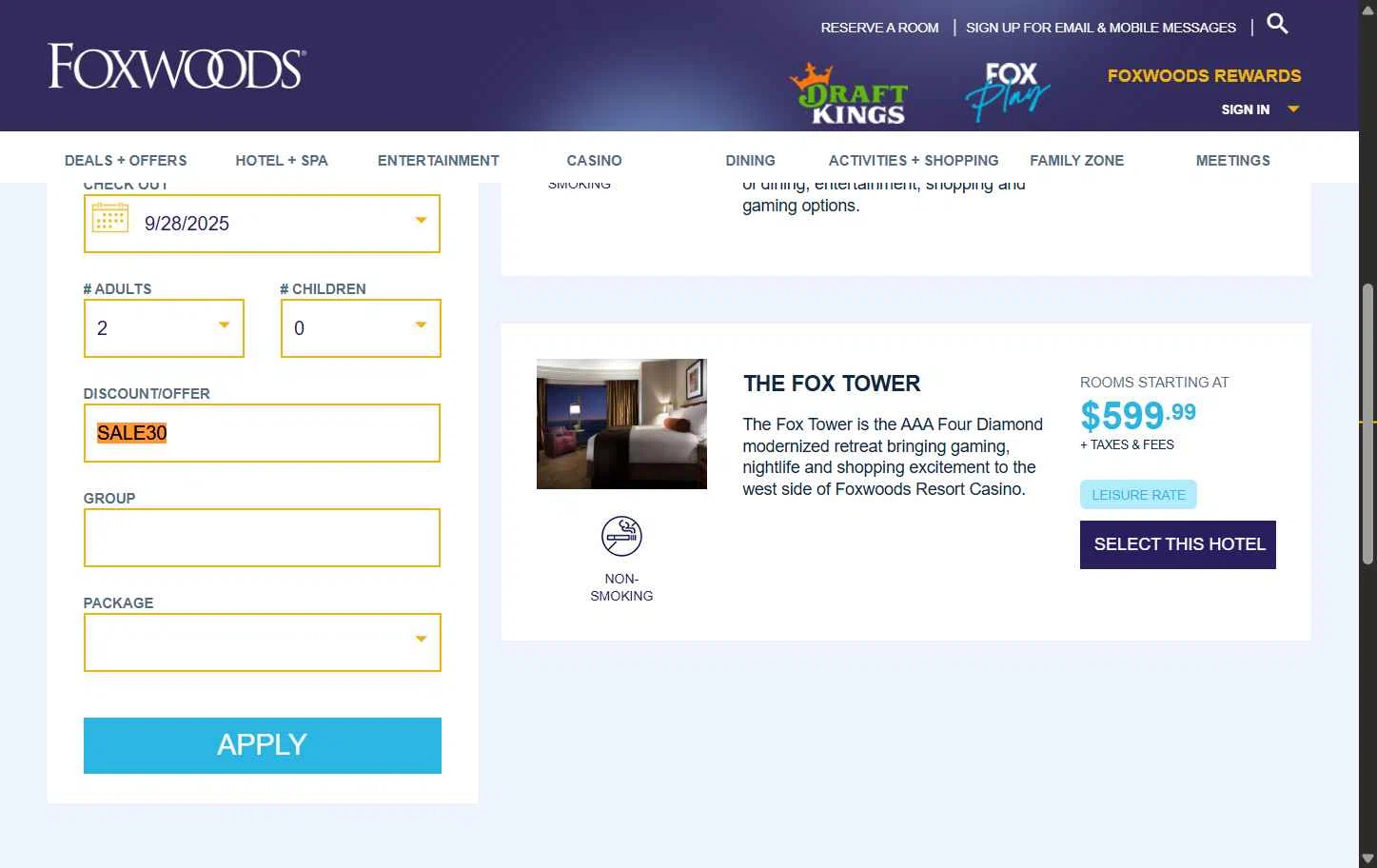 Foxwoods Promo Codes (3 Verified) - 10% Off w/Code Nov 2025