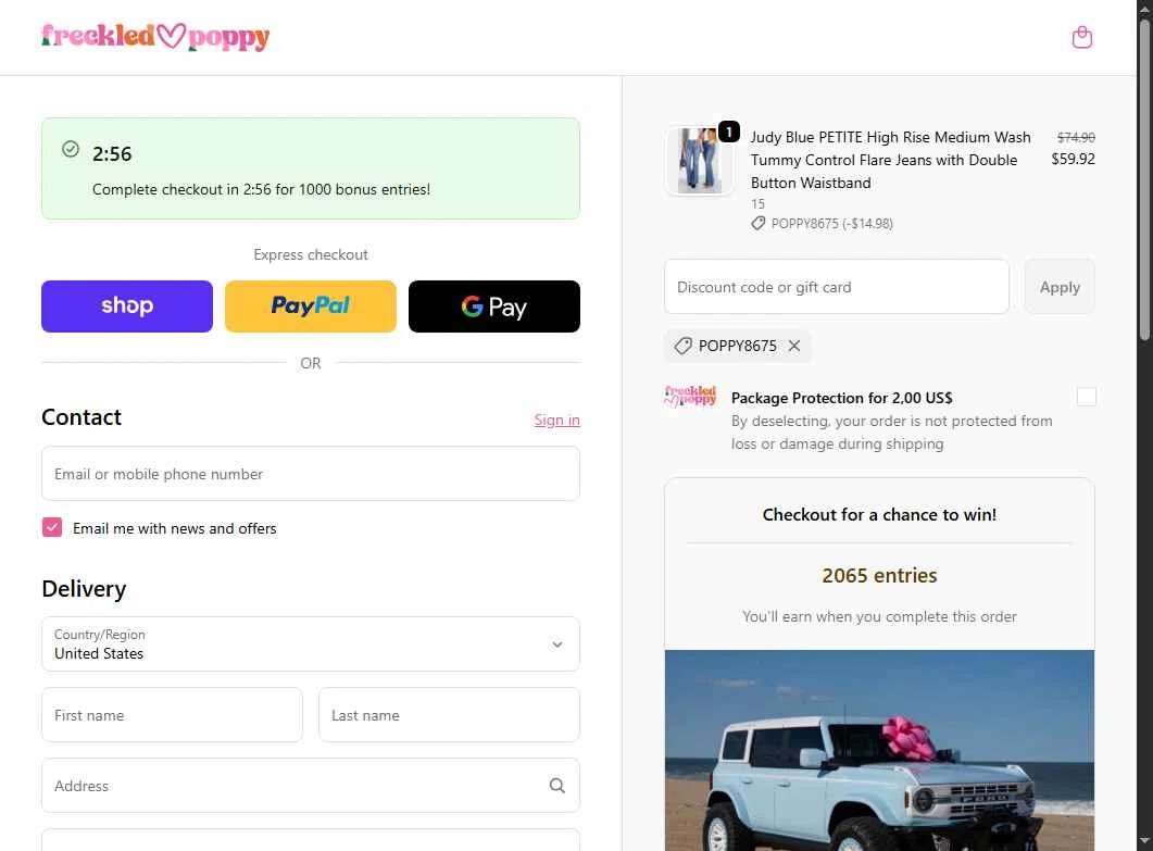 Freckled Poppy Promo Codes (5 Verified) - 20% Off Oct 2025