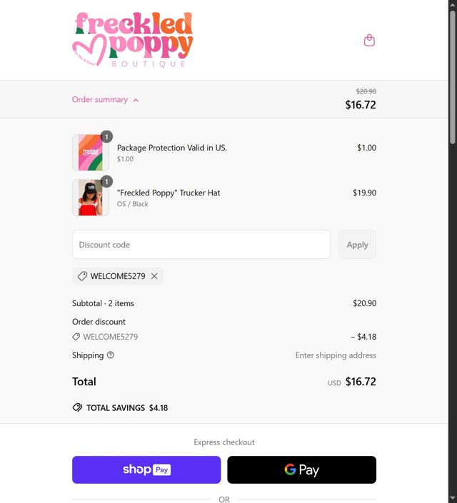 Freckled Poppy Promo Codes (2 Verified) - 20% Off Jun 2025