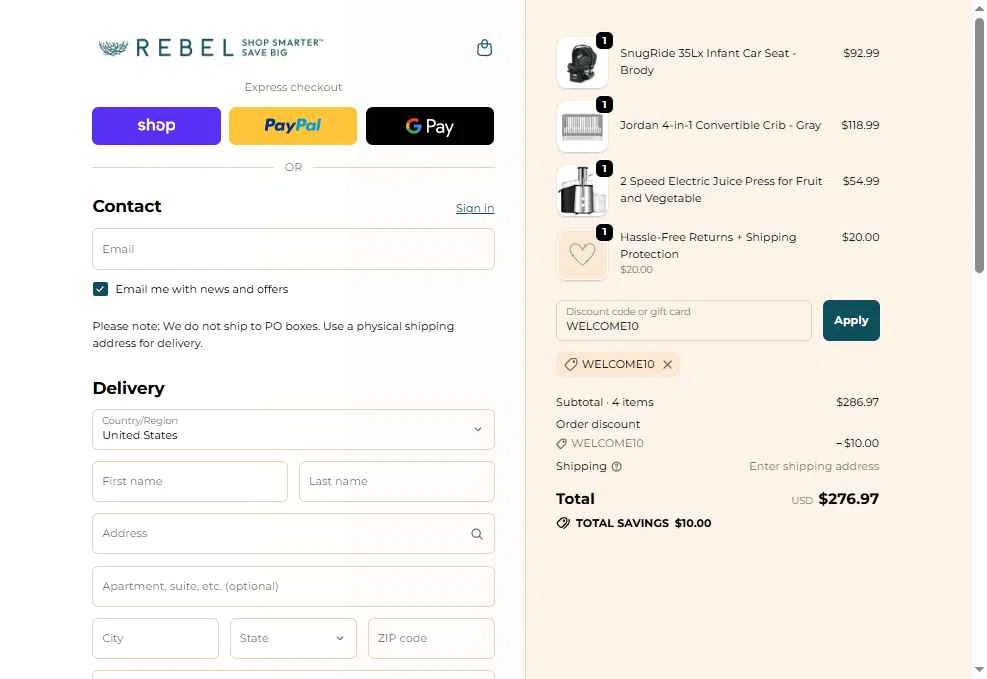 REBEL Promo Codes - $10 Off (2 Verified) Nov 2025