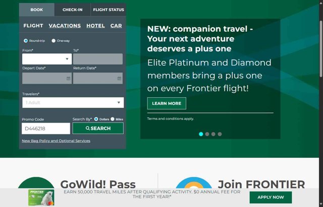 Frontier Airlines Promo Codes - 100% Off Jun 2025