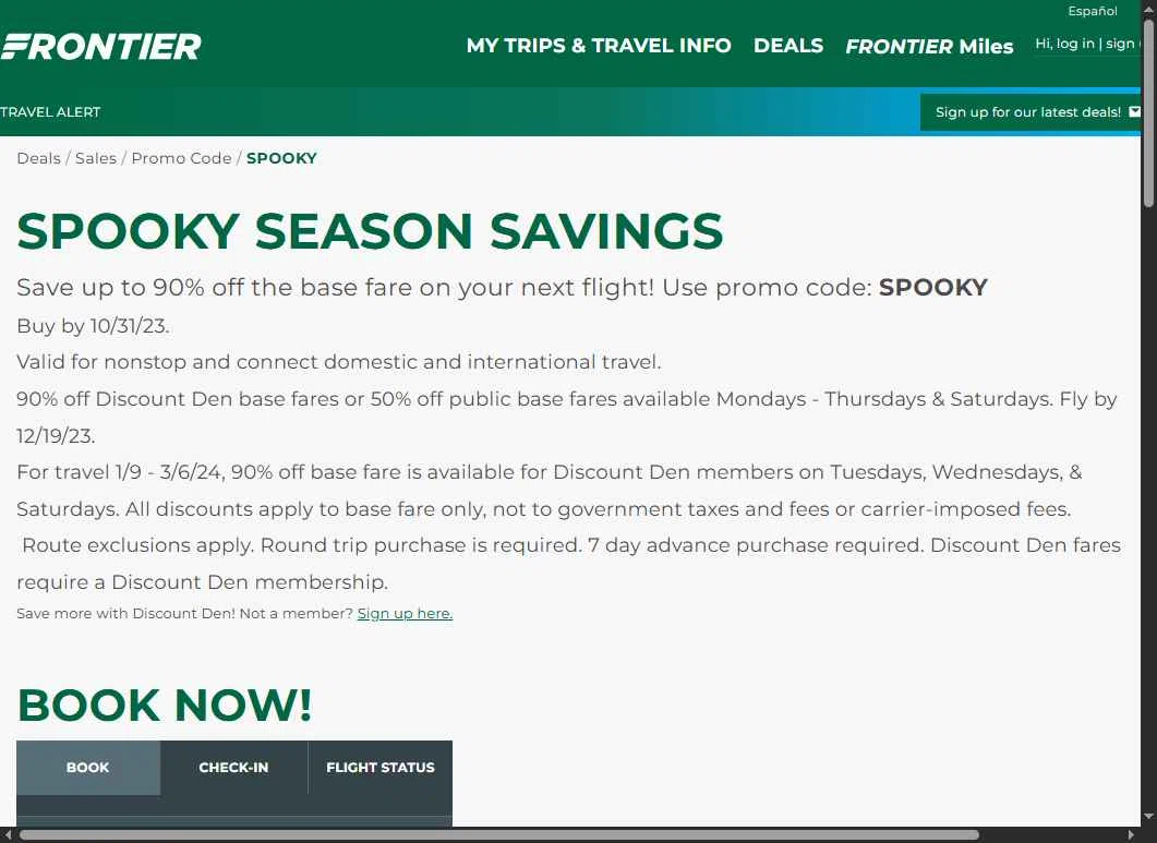 Frontier Airlines Promo Code - $100 Off Dec 2025