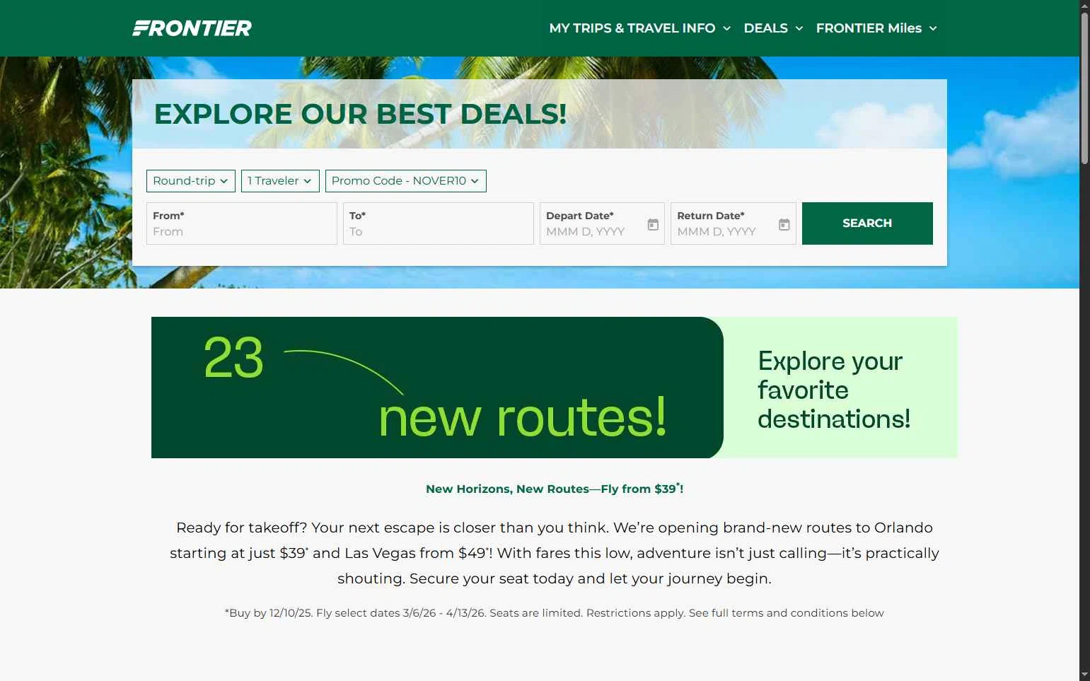 Frontier Airlines Promo Code - $100 Off Dec 2025