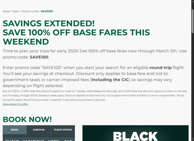 Frontier Airlines Promo Codes - 50% Off May 2025