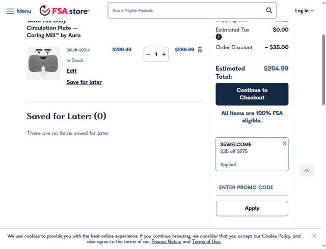 FSA Store Promo Codes - $35 Off (9 Verified) Jun 2025