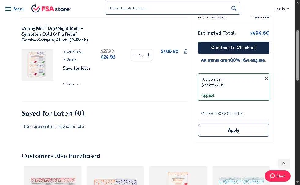 FSA Store Promo Codes - $35 Off (9 Verified) Nov 2025