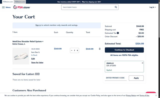 FSA Store Promo Codes - $35 Off (9 Verified) Jun 2025