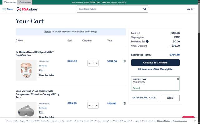 FSA Store Promo Codes - $35 Off (9 Verified) Sep 2025