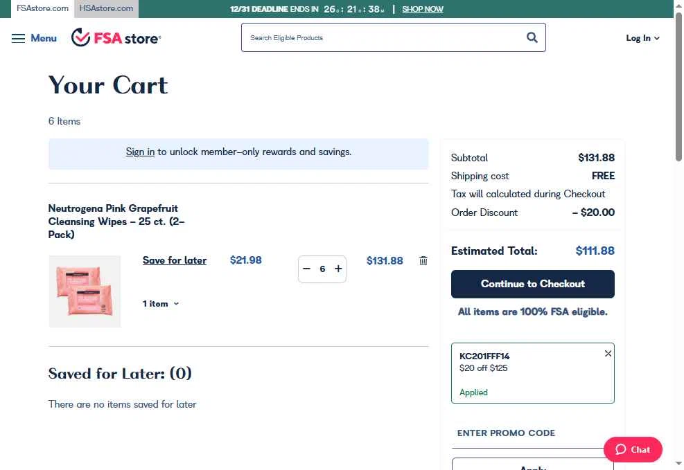 FSA Store Promo Codes - $15 Off (7 Verified) Jan 2026